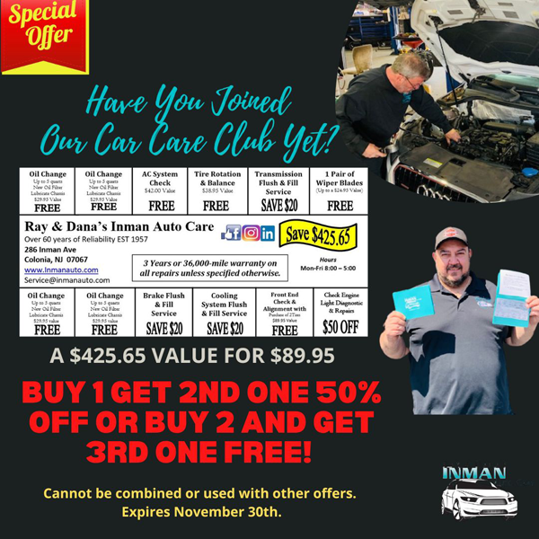 Auto Repair, Colonia NJ | Ray & Dana's Inman Auto Care